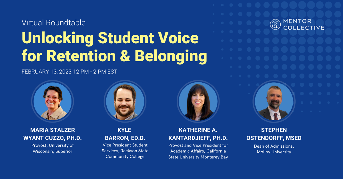 Unlocking Student Voice for Retention & Belonging